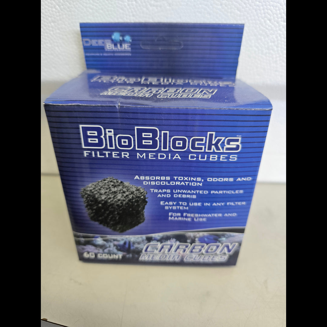 Deep Blue BioBlocks - Carbon Cubes - 60ct – Tropical Showcase